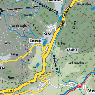 Laax - Stadtpläne und Landkarten