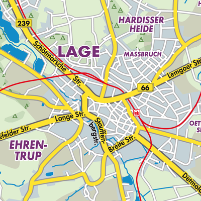 Lage - Stadtpläne und Landkarten