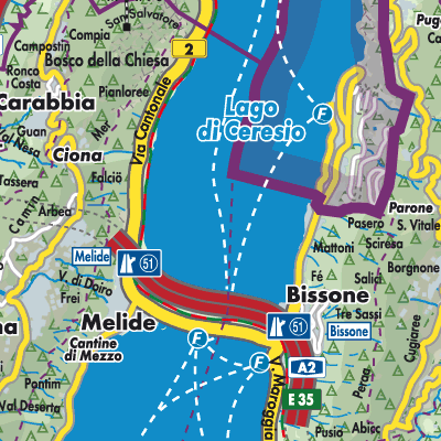 Lago di Lugano - Stadtpläne und Landkarten