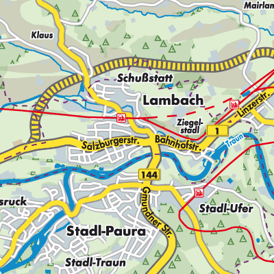 Lambach - Stadtpläne und Landkarten