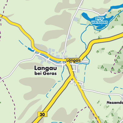 Langau - Stadtpläne und Landkarten