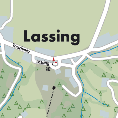 Lassing - Stadtpläne und Landkarten