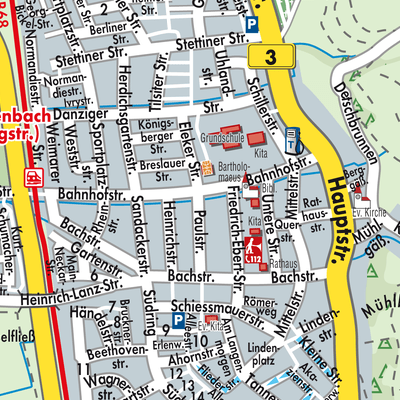 Laudenbach - Stadtpläne und Landkarten