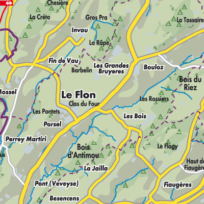 Le Flon - Stadtpläne und Landkarten