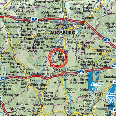 Lechfeld - Stadtpläne und Landkarten