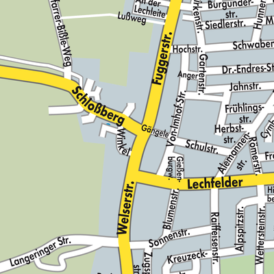 Lechfeld - Stadtpläne und Landkarten