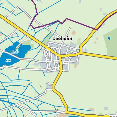 Leeheim - Stadtpläne und Landkarten