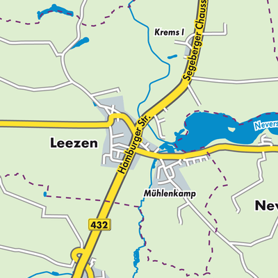 Leezen - Stadtpläne und Landkarten