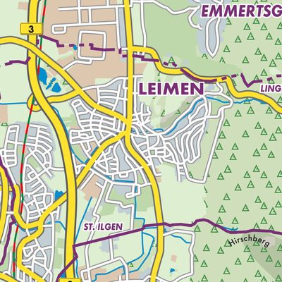 Leimen - Stadtpläne und Landkarten