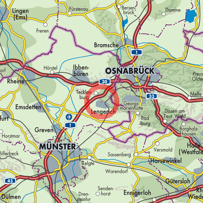 Lengerich - Stadtpläne und Landkarten