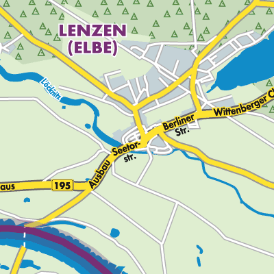 Lenzen (Elbe) - Stadtpläne und Landkarten