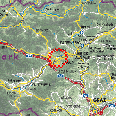 Leoben - Stadtpläne und Landkarten
