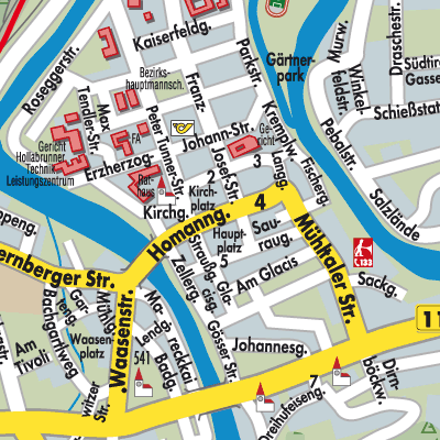 Leoben - Stadtpläne und Landkarten