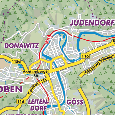 Leoben - Stadtpläne und Landkarten