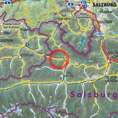 Leogang - Stadtpläne und Landkarten