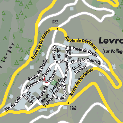 Levron - Stadtpläne und Landkarten
