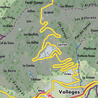 Levron - Stadtpläne und Landkarten
