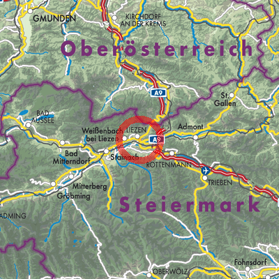 Liezen - Stadtpläne und Landkarten