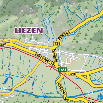 Liezen - Stadtpläne und Landkarten