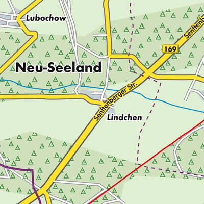 Lindchen - Lindow - Stadtpläne und Landkarten