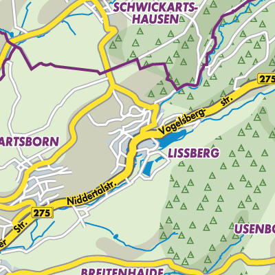 Lißberg - Stadtpläne und Landkarten