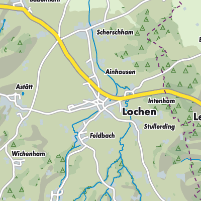Lochen am See - Stadtpläne und Landkarten