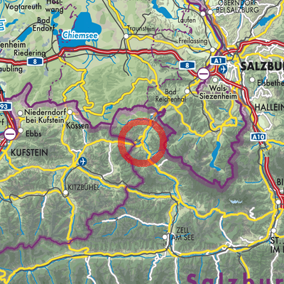 Lofer - Stadtpläne und Landkarten
