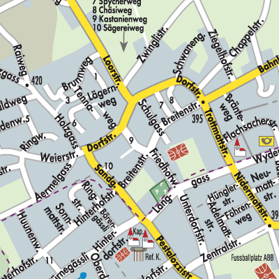 Lupfig - Stadtpläne und Landkarten