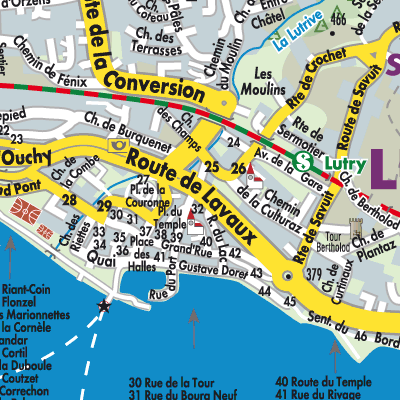 Lutry - Stadtpläne und Landkarten