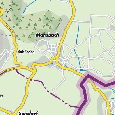 Mansbach - Stadtpläne und Landkarten