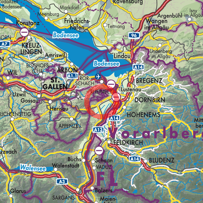 Marbach - Stadtpläne und Landkarten