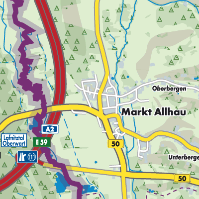 Markt Allhau - Stadtpläne und Landkarten