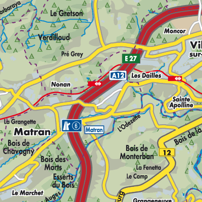 Matran - Stadtpläne und Landkarten