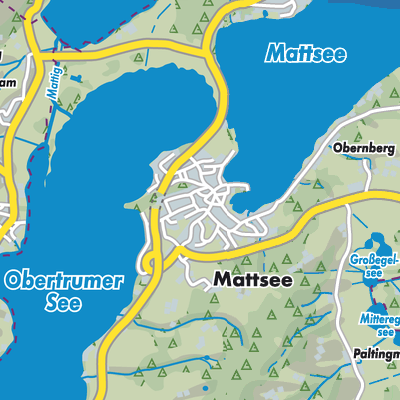 Mattsee - Stadtpläne und Landkarten