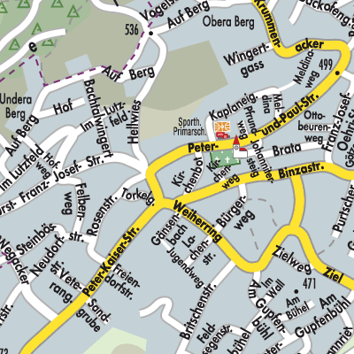 Mauren - Stadtpläne und Landkarten