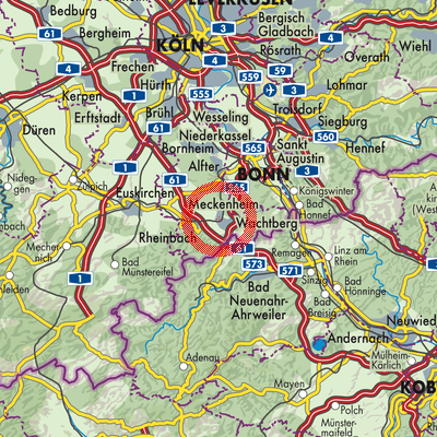 Meckenheim - Stadtpläne und Landkarten