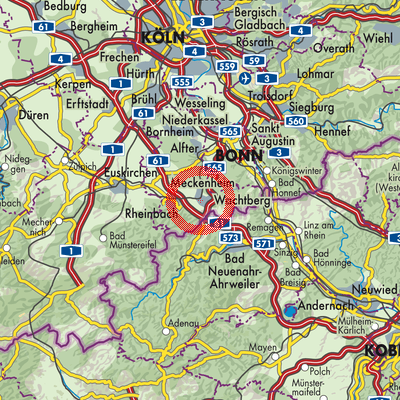Meckenheim - Stadtpläne und Landkarten
