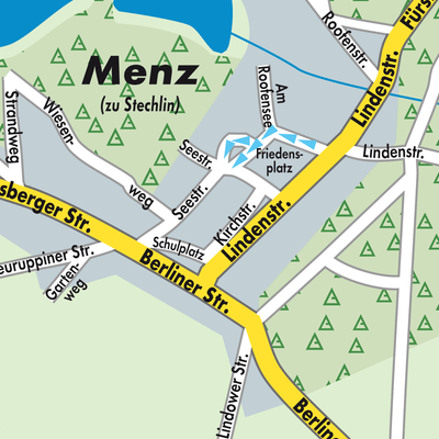 Menz - Stadtpläne und Landkarten