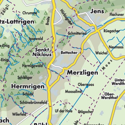 Merzligen - Stadtpläne und Landkarten
