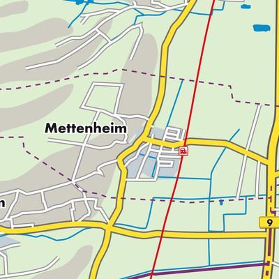 Mettenheim - Stadtpläne und Landkarten