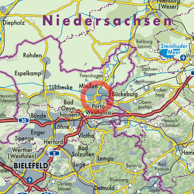 Minden - Stadtpläne und Landkarten
