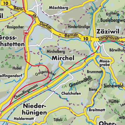 Mirchel - Stadtpläne und Landkarten