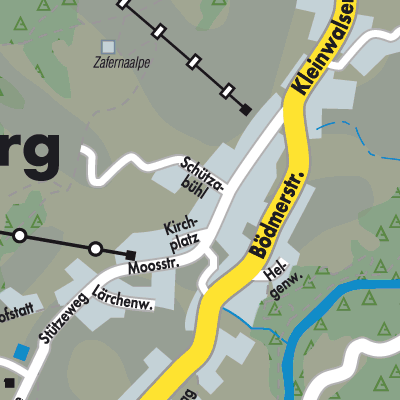 Mittelberg - Stadtpläne und Landkarten