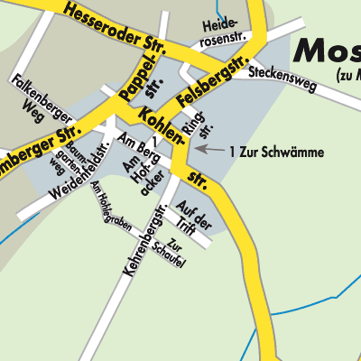 Mosheim - Stadtpläne und Landkarten