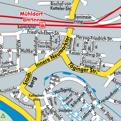 Mühldorf a. Inn - Stadtpläne und Landkarten