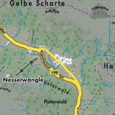 Nesselwängle - Stadtpläne und Landkarten