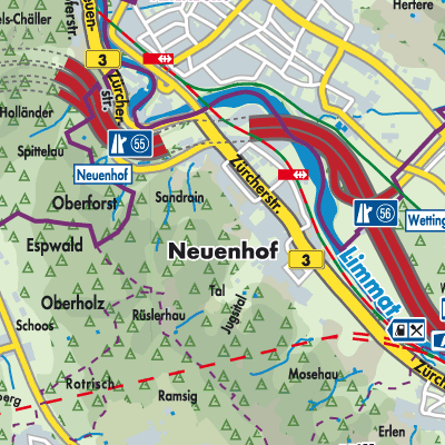 Neuenhof - Stadtpläne und Landkarten