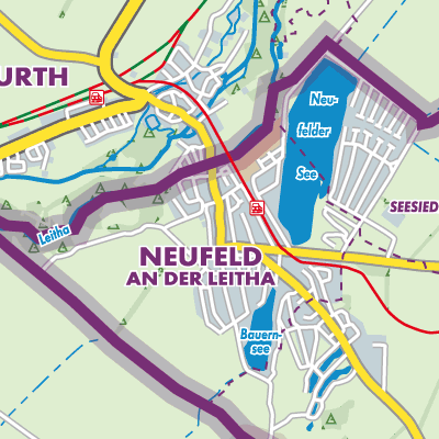 Neufeld an der Leitha - Stadtpläne und Landkarten