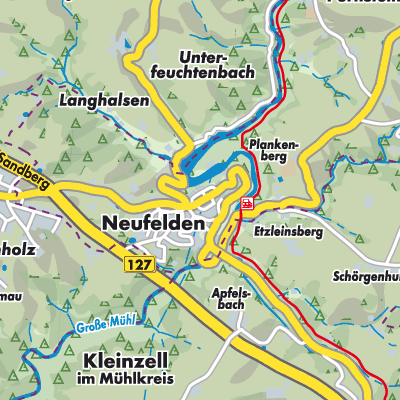 Neufelden - Stadtpläne und Landkarten