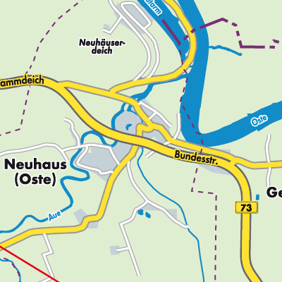 Neuhaus - Stadtpläne und Landkarten